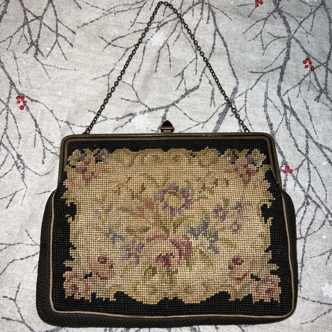 Antique 1930s Austrian Petit-point Vienna Hand Made Purse - Etsy