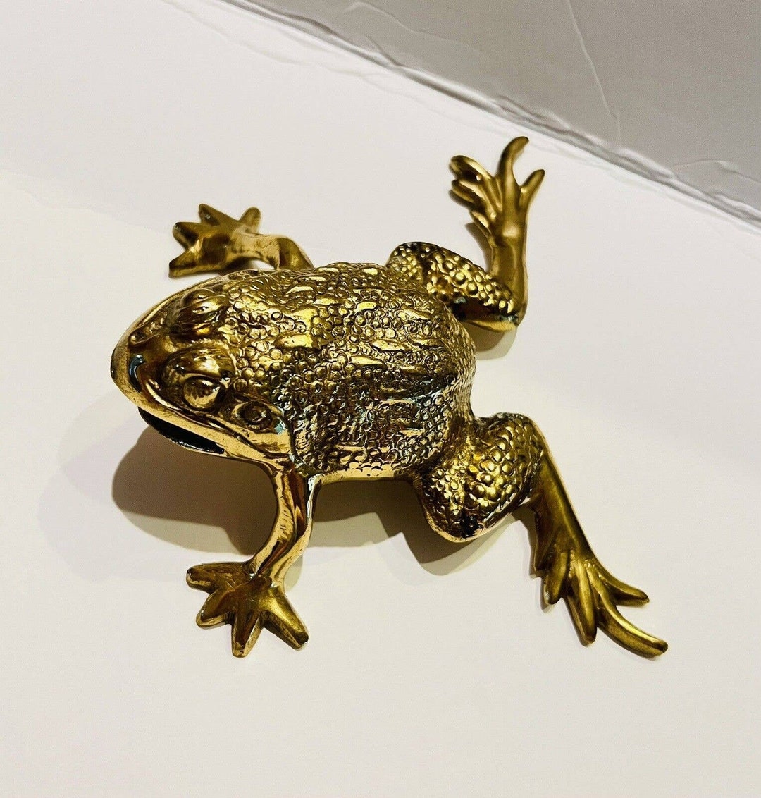 Vintage Solid Brass Frog Ashtray Paperweight by Penco - Etsy