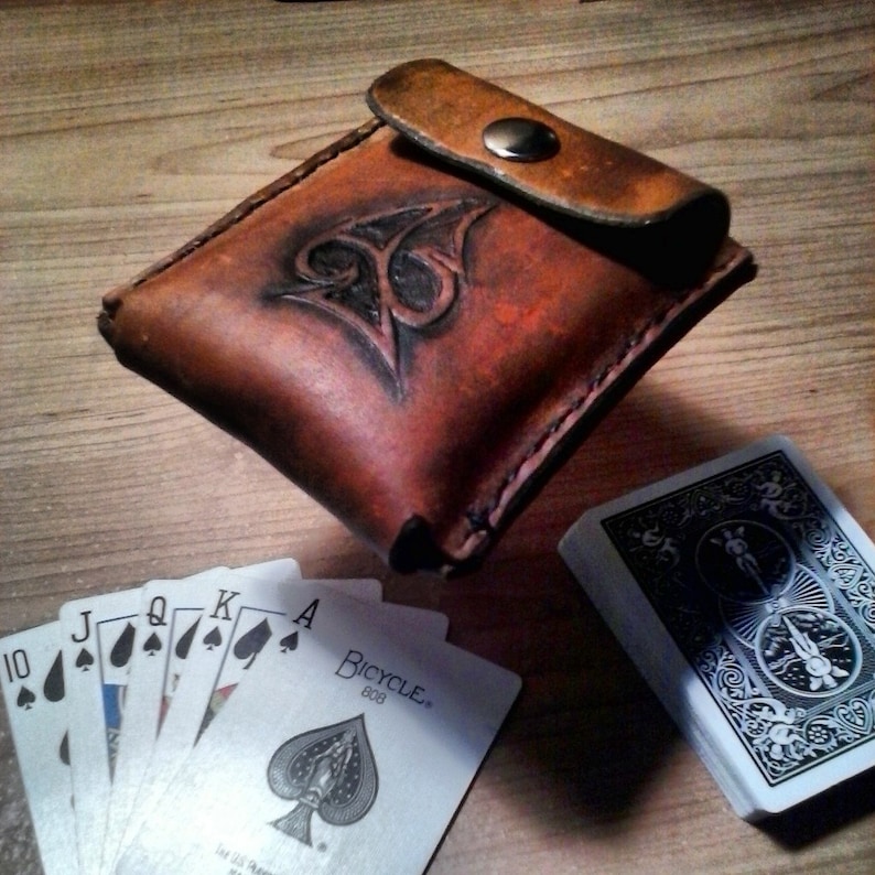 Custom Leather Card Case - Etsy