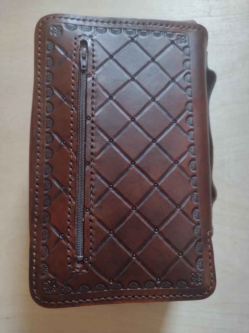 Custom Leather Missal Cover Book Cover Bible Cover With Zipper Closure ...