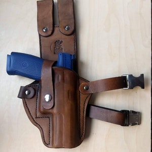Custom Molded Leather Drop Leg Tactical Style Holster Made to Order - Etsy