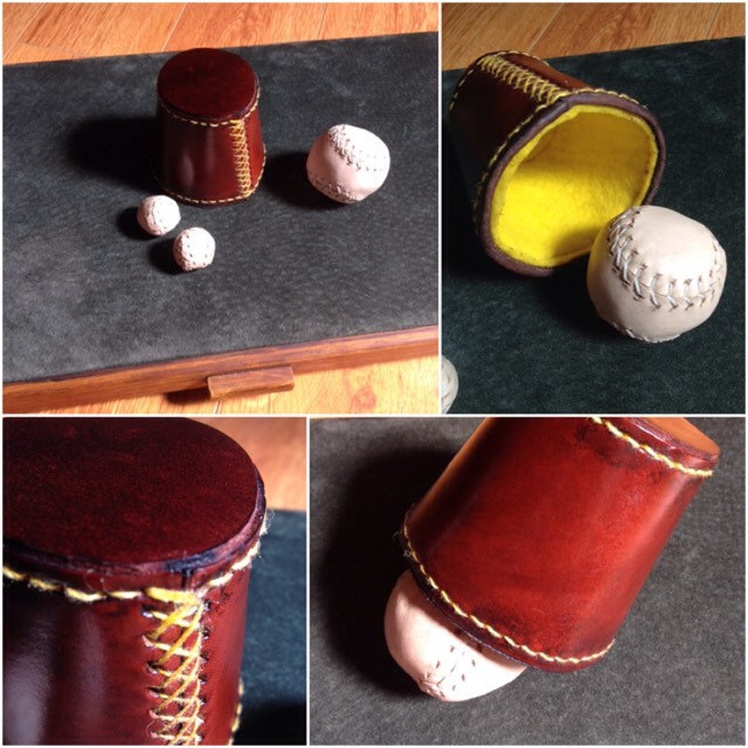Mini Leather Chop Cup Set - Etsy