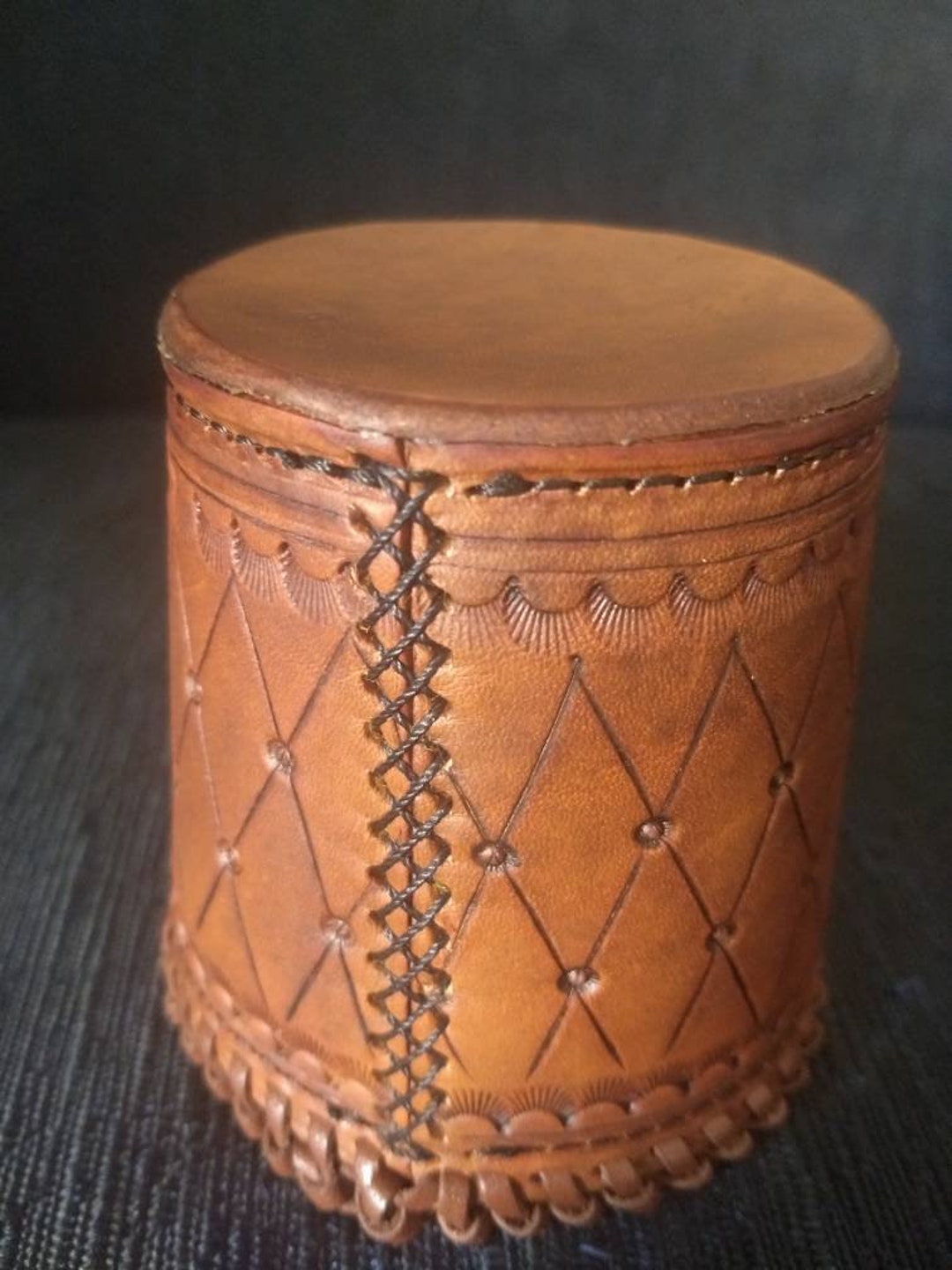 Custom Leather Large Size Chop Cup- No Balls - Etsy