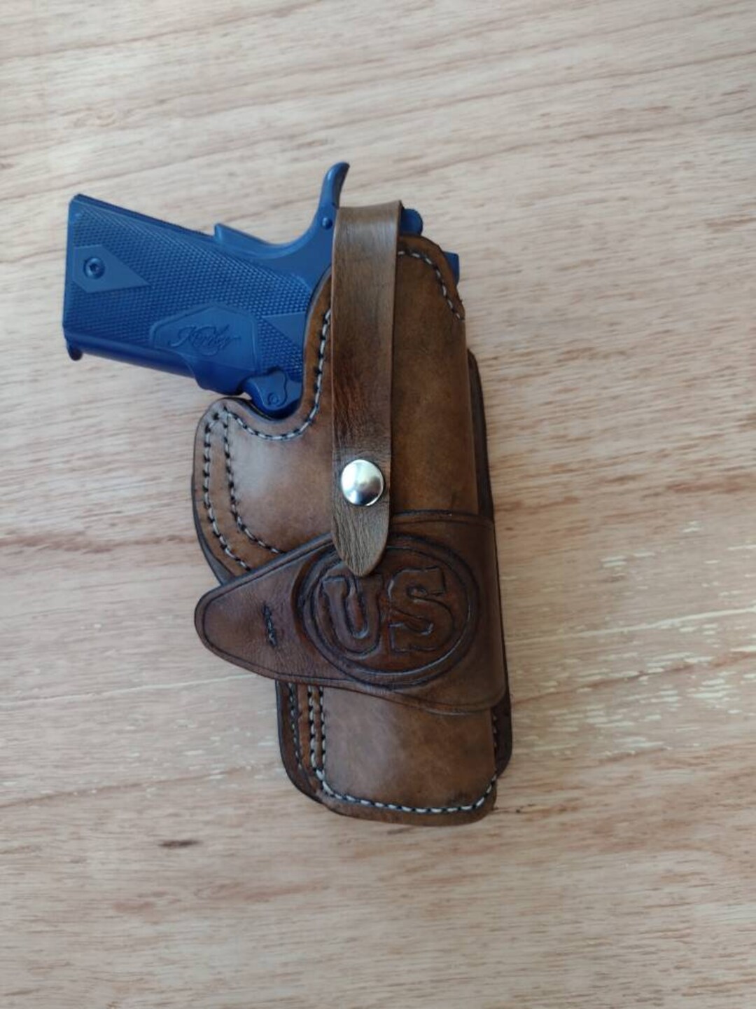 Custom Western Style Drop Loop Leather Holster Made to Order - Etsy