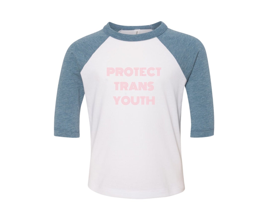 Protect Trans Youth Raglan Shirt: Kids Pride Baseball Tee - Etsy