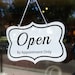 Open Sign Open Closed Sign Vintage Style Vintage Style Open - Etsy