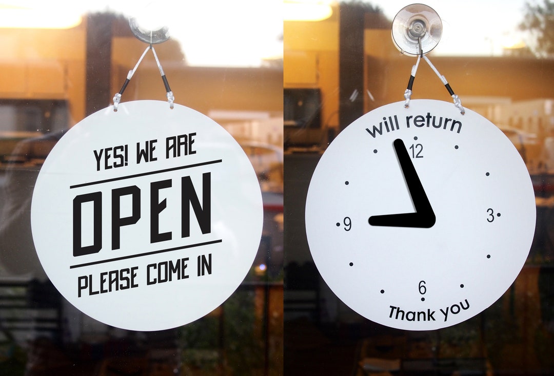 Two Sided Will Return/open Sign,open Sign,store Sign,magnetic Sign - Etsy