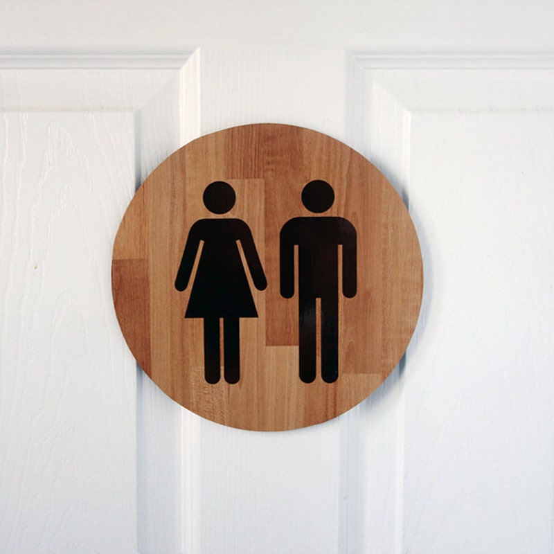 Restroom Signs - Etsy