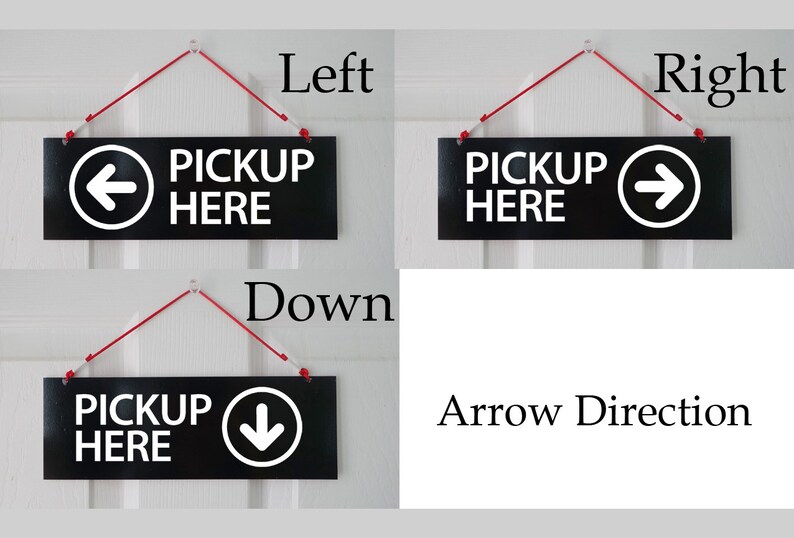 1set Order Here/pickup Here With Arrow Direction Sign - Etsy