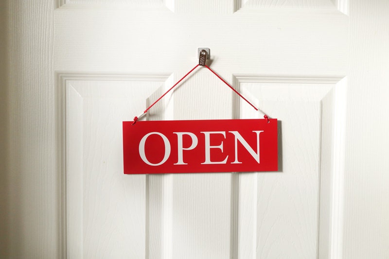 Simple Modern Style Open/closed Sign - Etsy