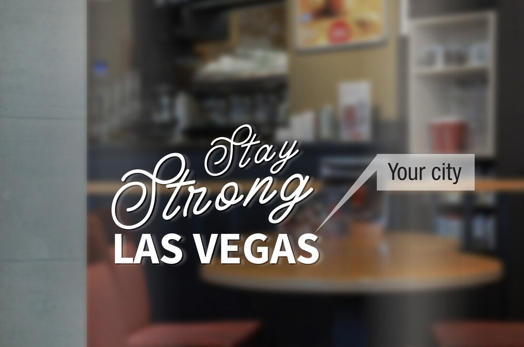 Stay Strong Window Decal, Business Decal, Small Business Decal.stay ...