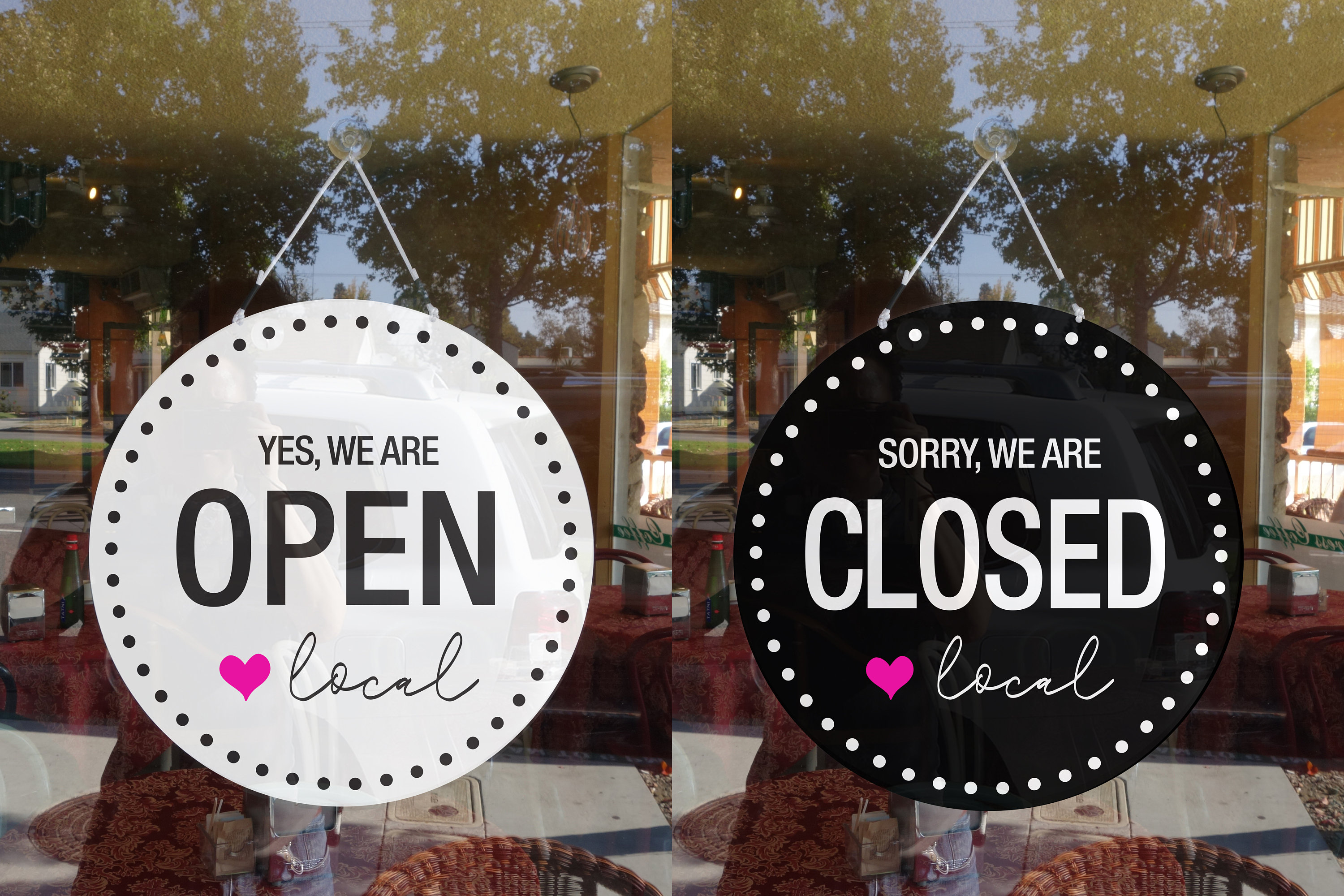 Double Sided Open With Love(heart) Local, Unique Open Closed Sign.funny ...