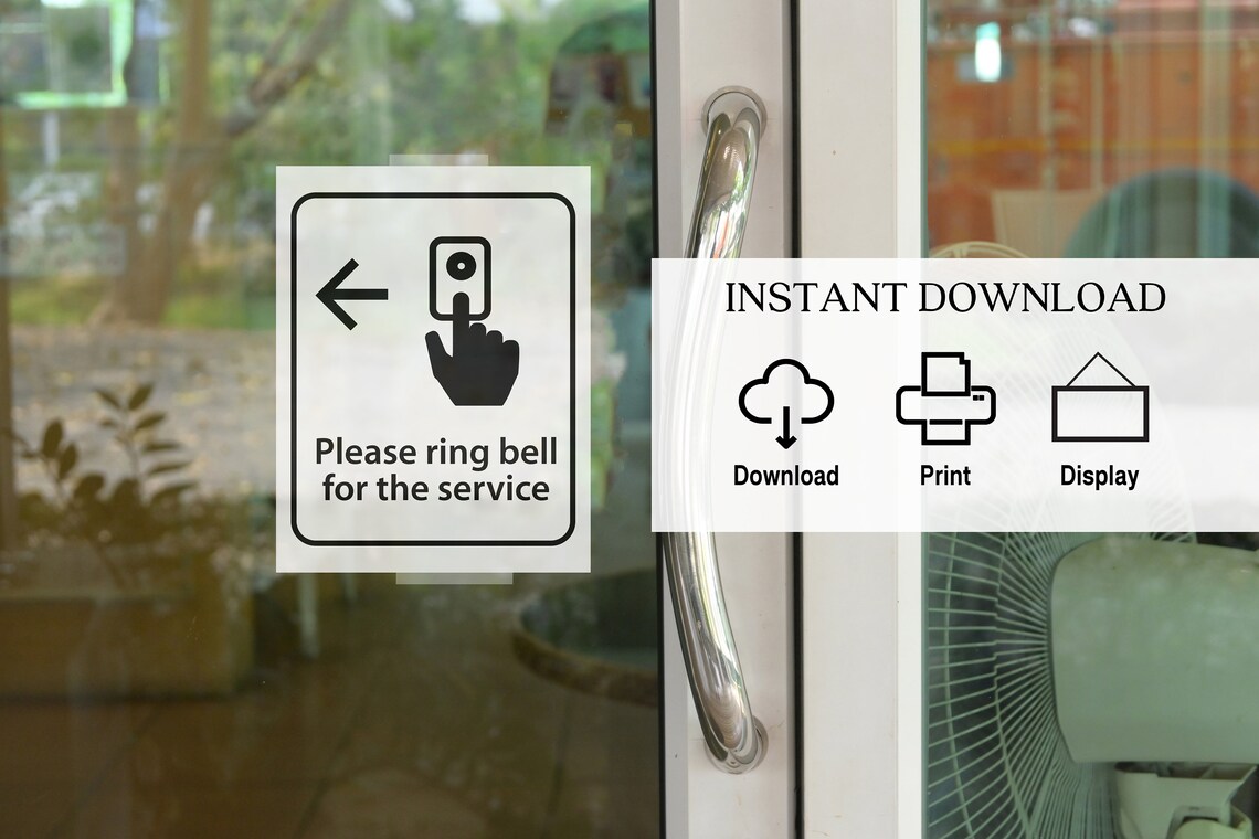 Please Ring Bell Sign Business Sign. Store Sign. Printable - Etsy Denmark