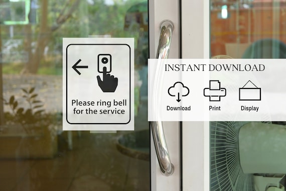 Please Ring bell sign Business sign. Store sign. Printable | Etsy