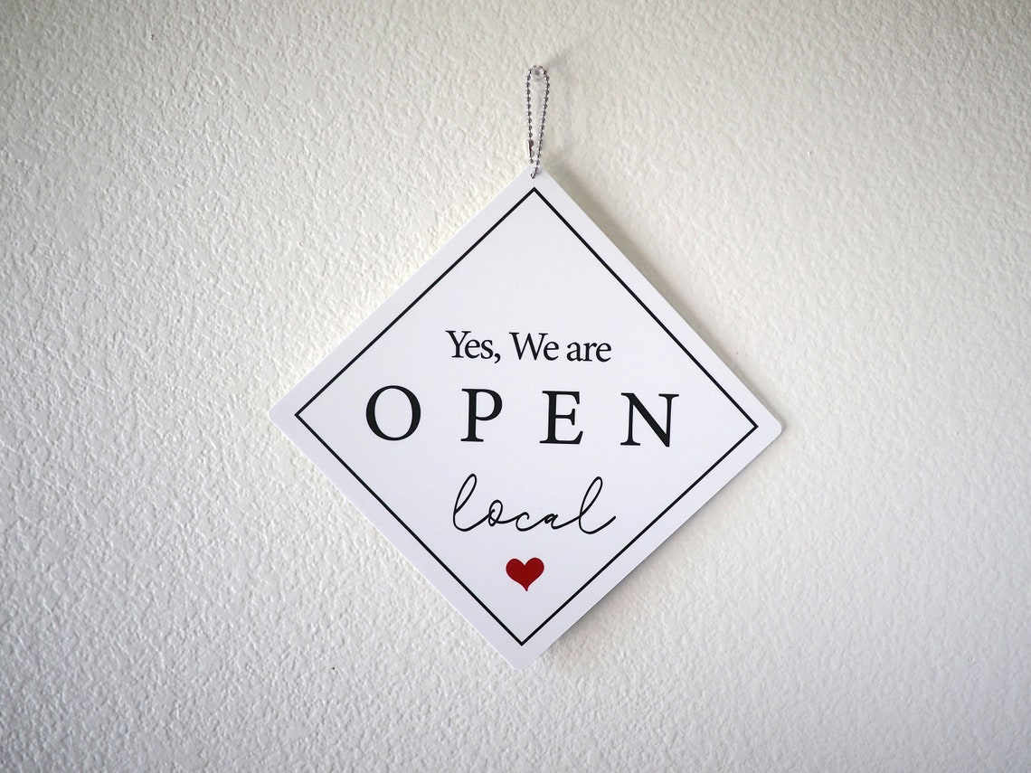 Double Sided Open With Love(heart) Local, Unique Open Closed Sign.funny ...