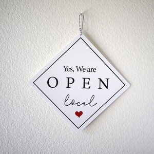Double Sided Open With Love(heart) Local, Unique Open Closed Sign.funny ...
