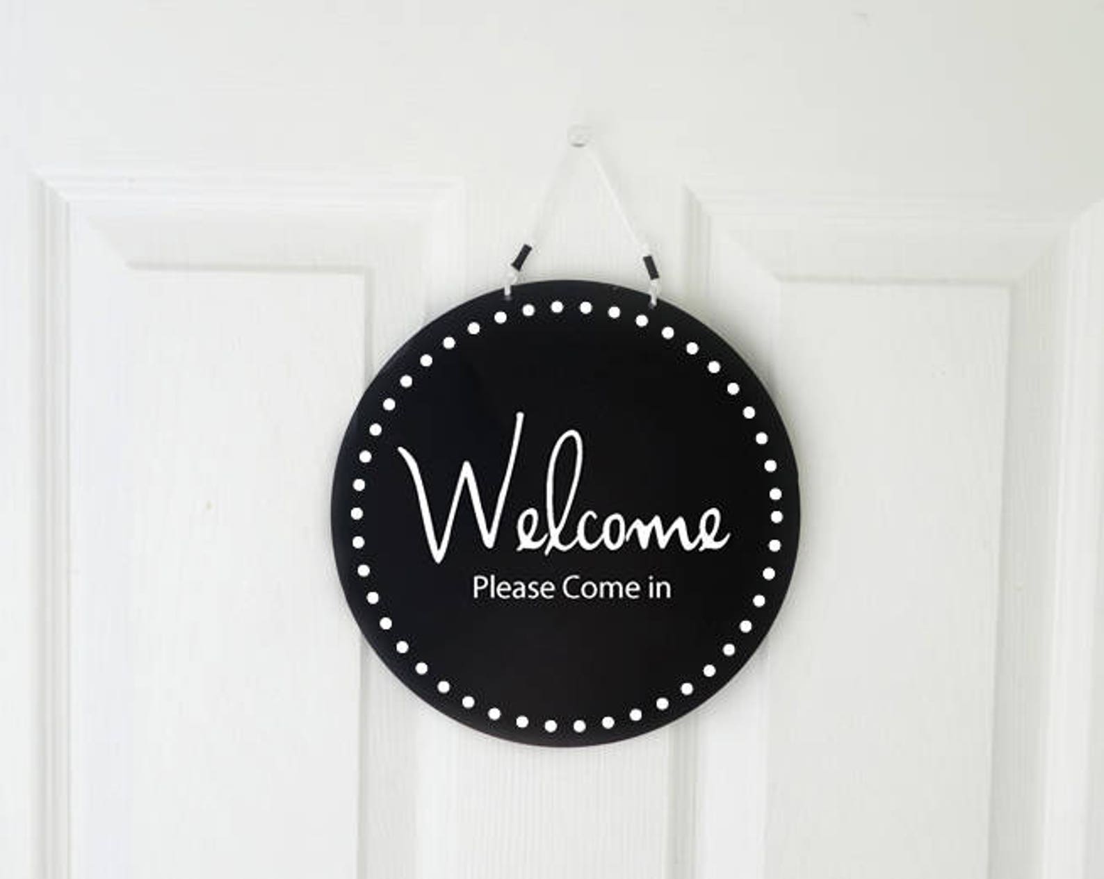 Two Sided in Session/welcome With Dots Sign Sign Welcome | Etsy