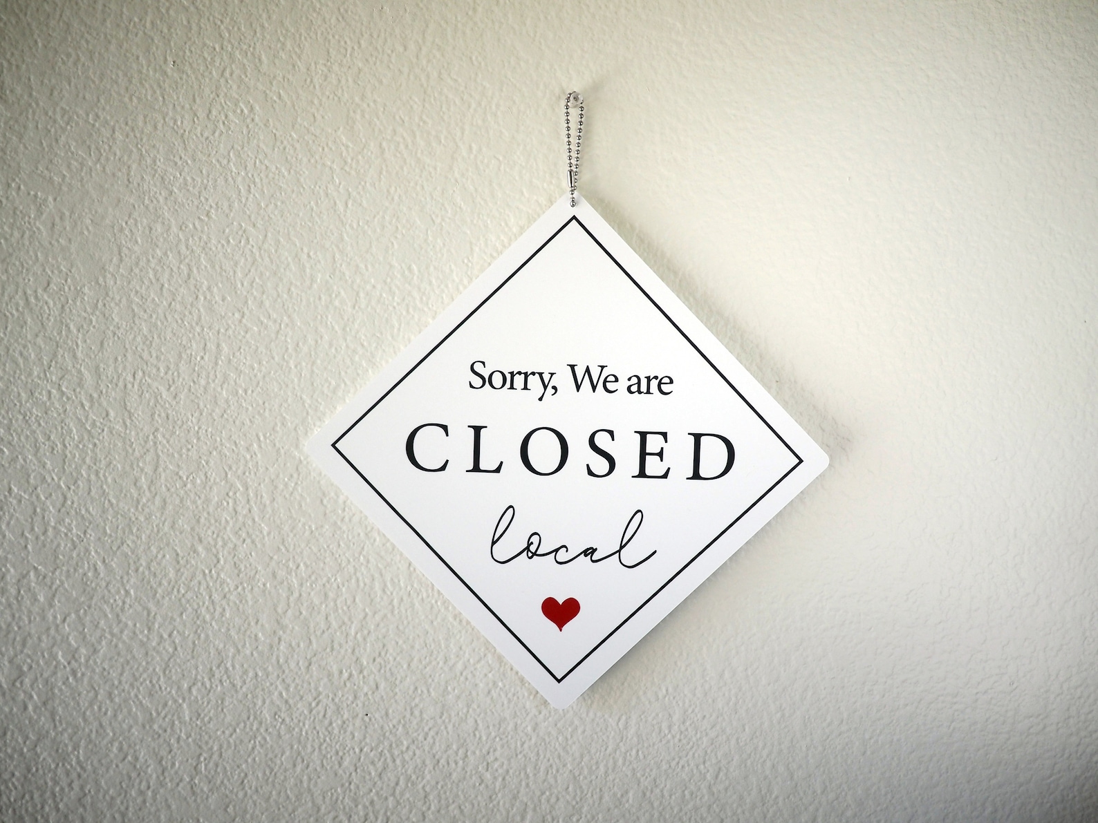 Double Sided Open With Love(heart) Local, Unique Open Closed Sign.funny ...