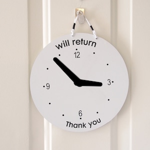 Two Sided Will Return/open Sign,open Sign,store Sign,magnetic Sign - Etsy