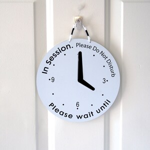 Two Sided in Session/welcome Sign, in Session Clock Sign, Magnetic Sign ...
