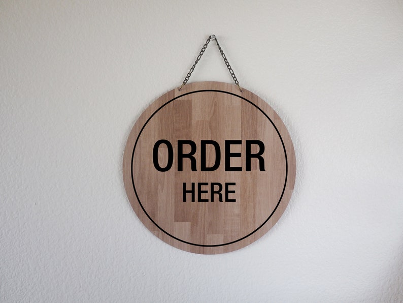Wood Pattern Order Here Sign - Etsy