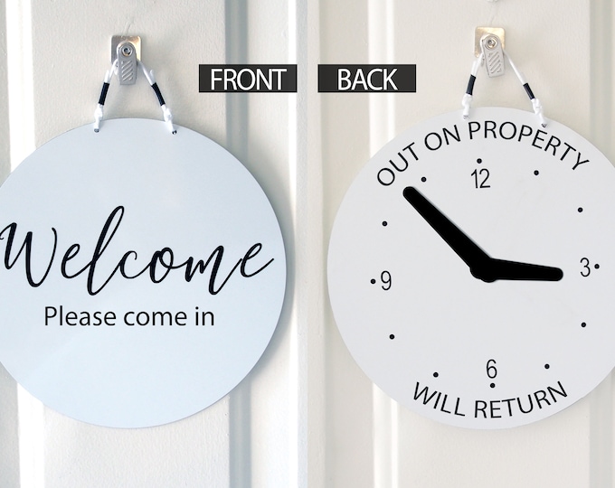 Back in a Few Minutes Sign / Business Sign / Be Back Soon Sign ...