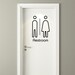 Big Restroom Sign Vinyl Decal, Restroom Sticker, Restroom Door Decal ...