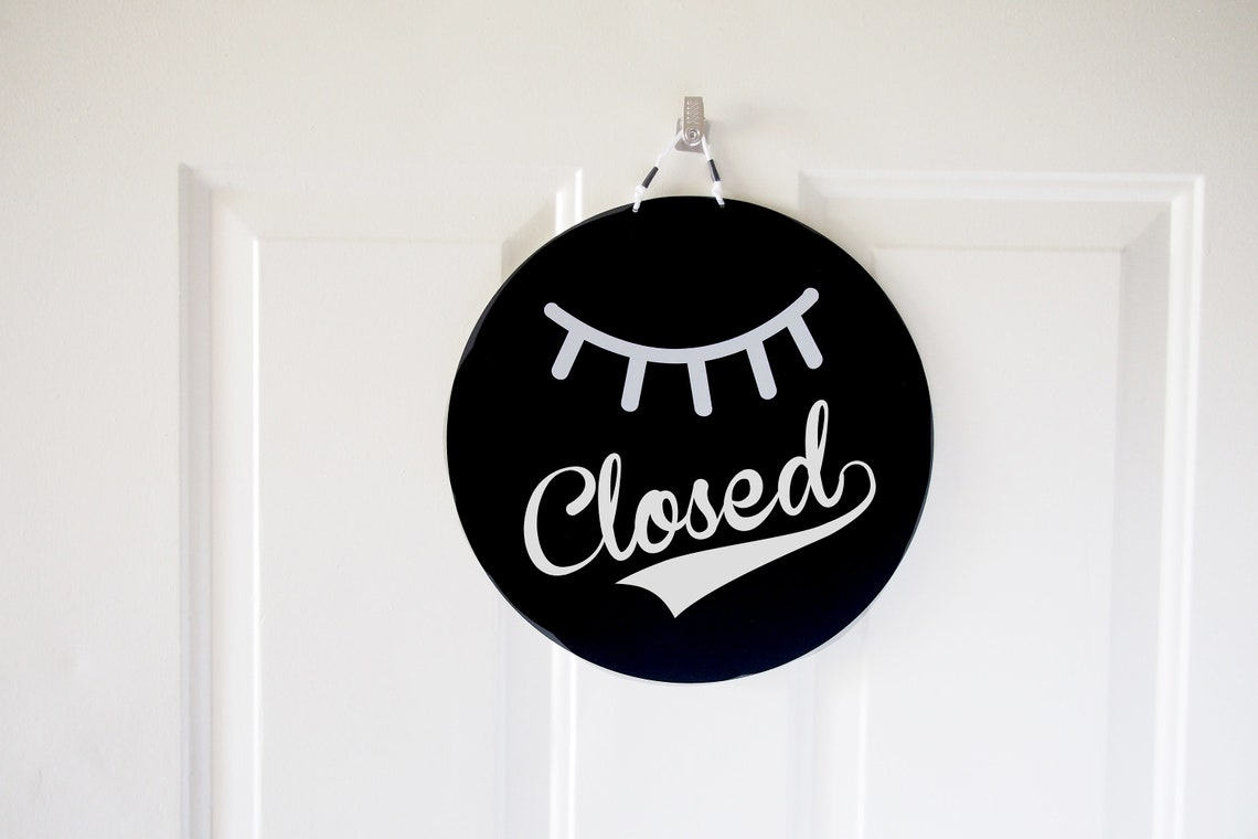 Double Sided Open and Closed Sign for Eye Care Unique Open - Etsy