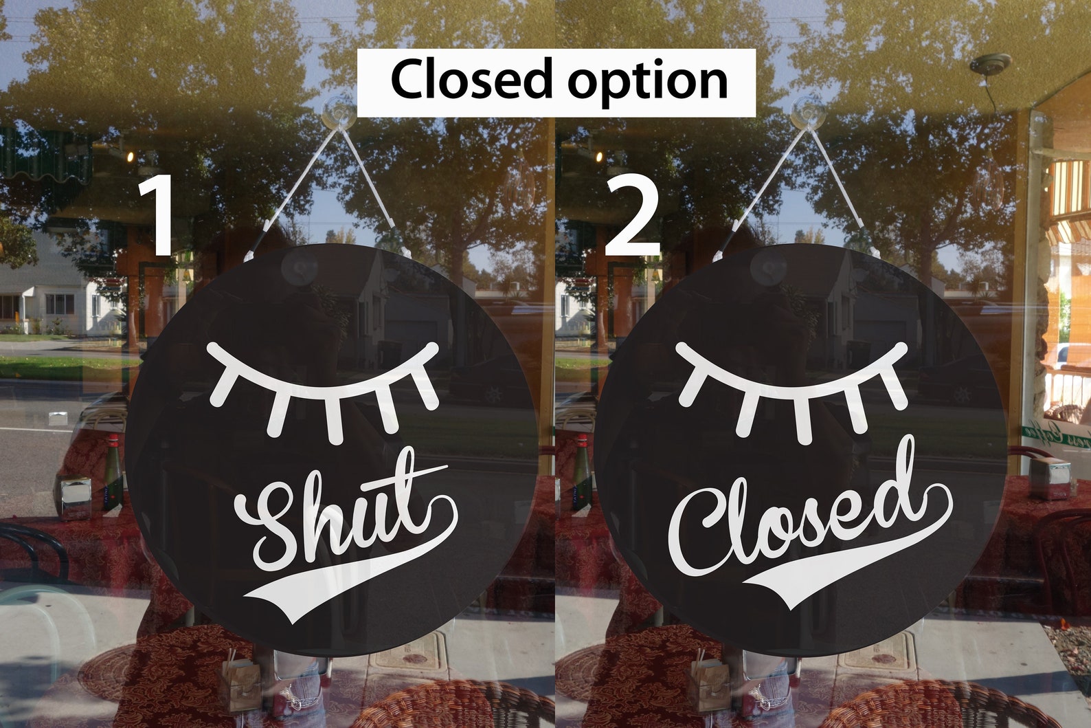 Double Sided Open and Closed Sign for Eye Care Unique Open - Etsy