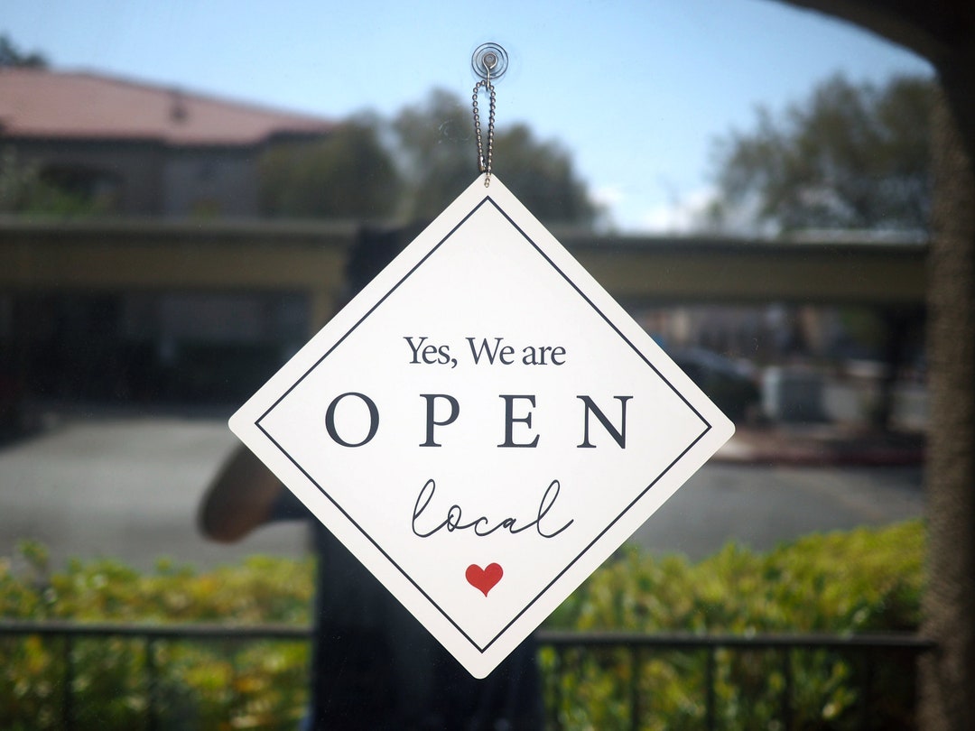 Double Sided Open With Love(heart) Local, Unique Open Closed Sign.funny ...
