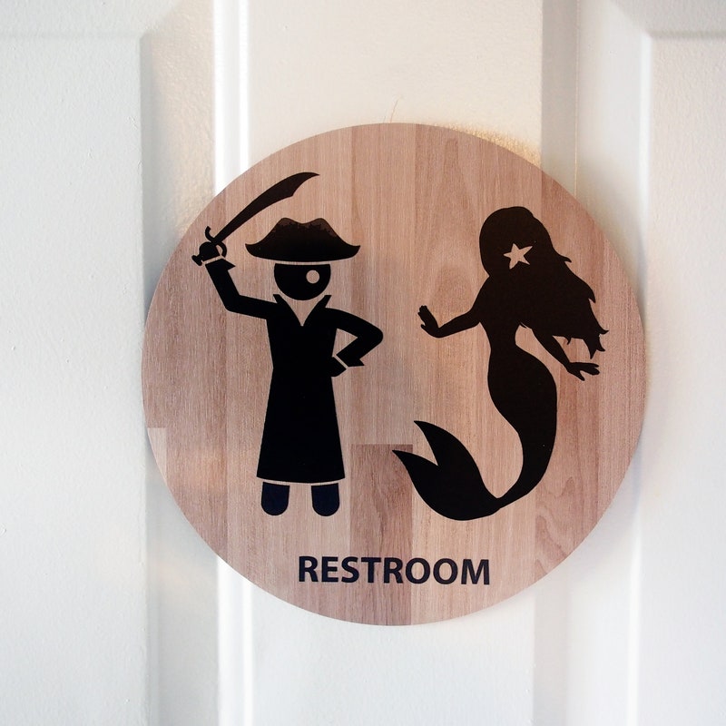 Restroom Sign - Etsy