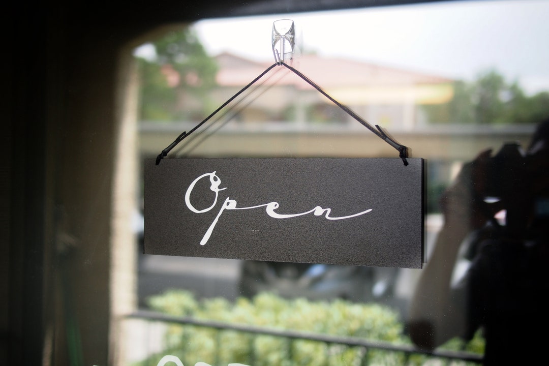 Simple, Clean Modern Style Open/closed Sign II - Etsy