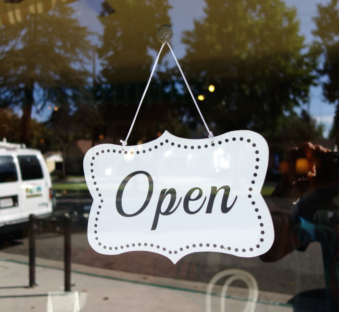 Open Sign, Open Closed Sign, Vintage Style, Vintage Style Open Closed ...