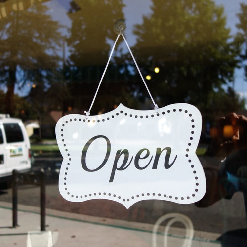 Open Sign Open Closed Sign Vintage Style Vintage Style Open - Etsy