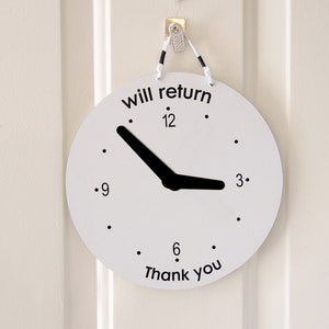 Two Sided Will Return/open Sign,open Sign,store Sign,magnetic Sign - Etsy