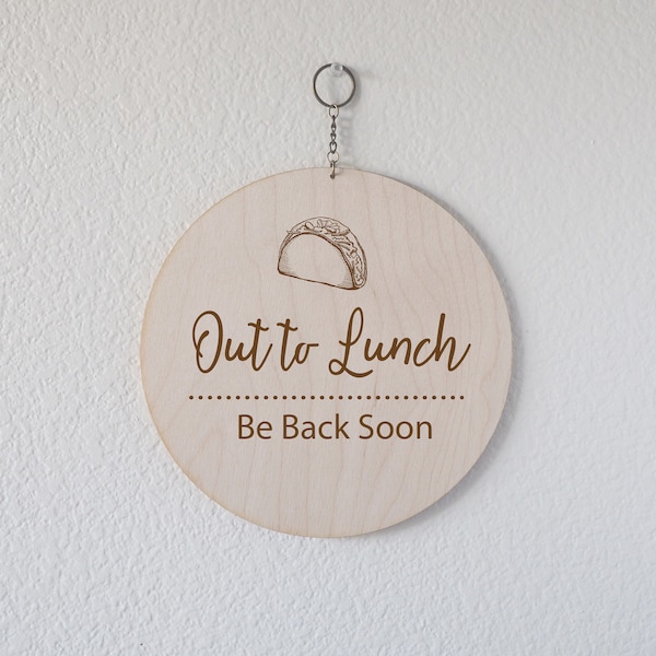 Out to Lunch Sign - Etsy
