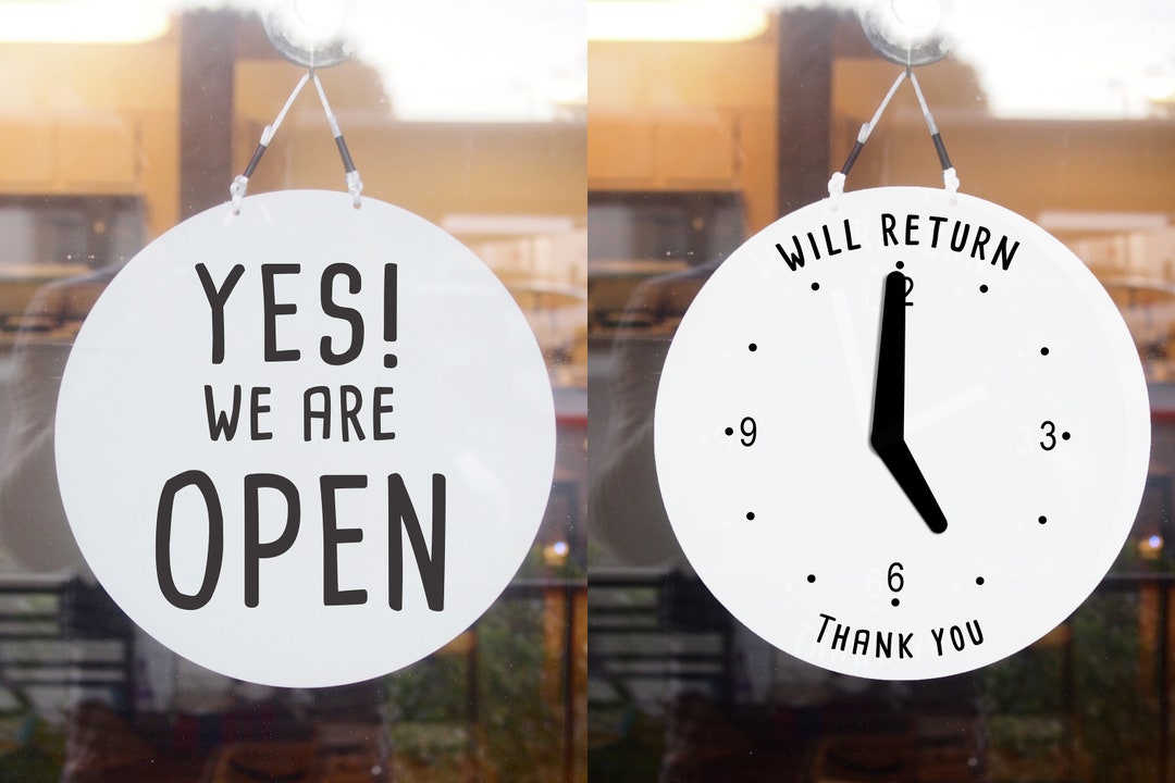 Two Sided Will Return/open Sign,open Sign,store Sign,magnetic Sign - Etsy