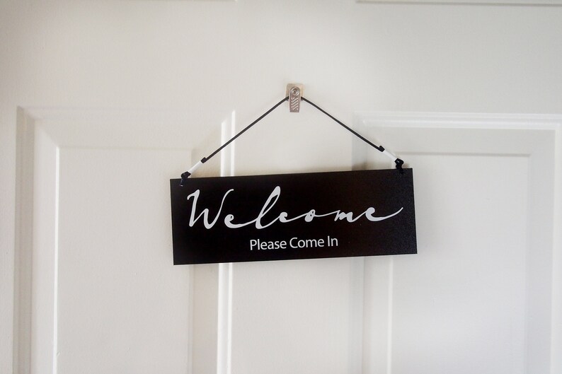 Simple, Clean Modern Style in Session Sign, Welcome Sign, Do Not ...