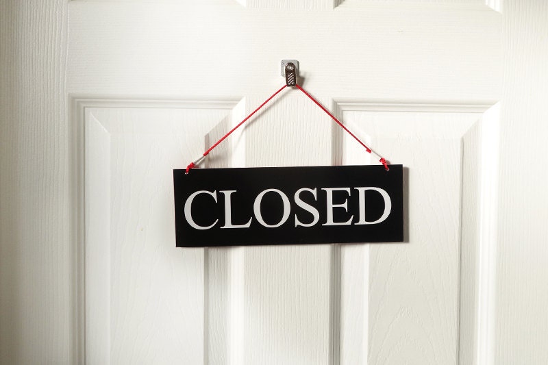 Simple Modern Style Open/closed Sign - Etsy