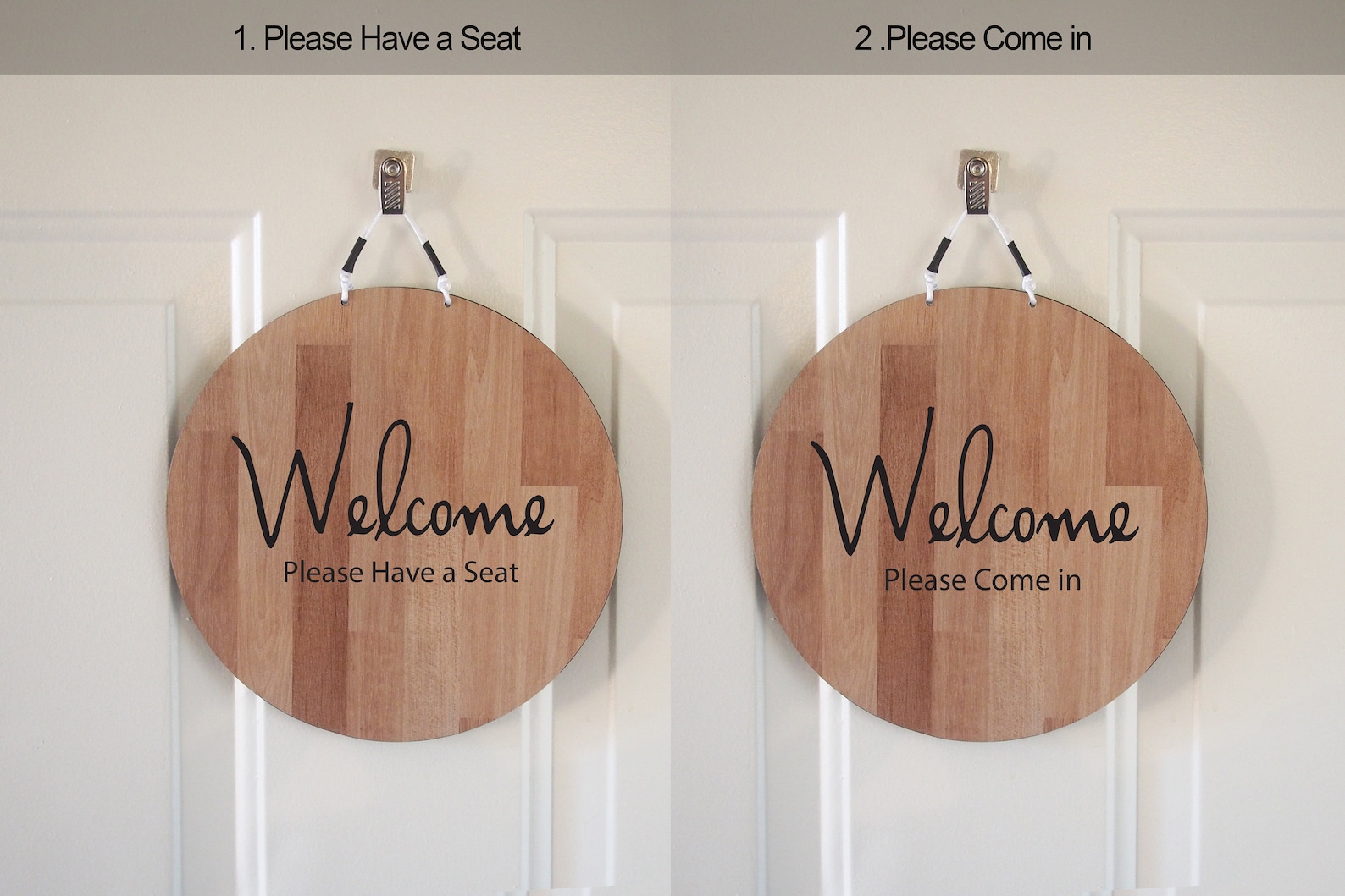 Two Sided in Session/welcome Sign With Wood Patern - Etsy