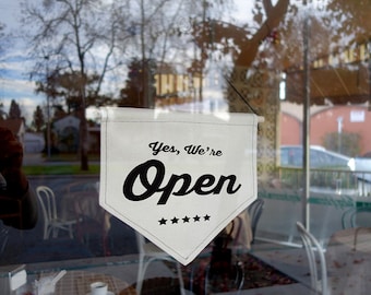 Open and Closed 3mm Rigid Hanging Sign 65mm X 240mm Shop - Etsy