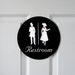 Vintage Style Restroom Sign - Etsy