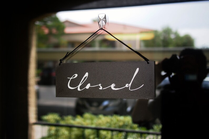 Simple, Clean Modern Style Open/closed Sign II - Etsy