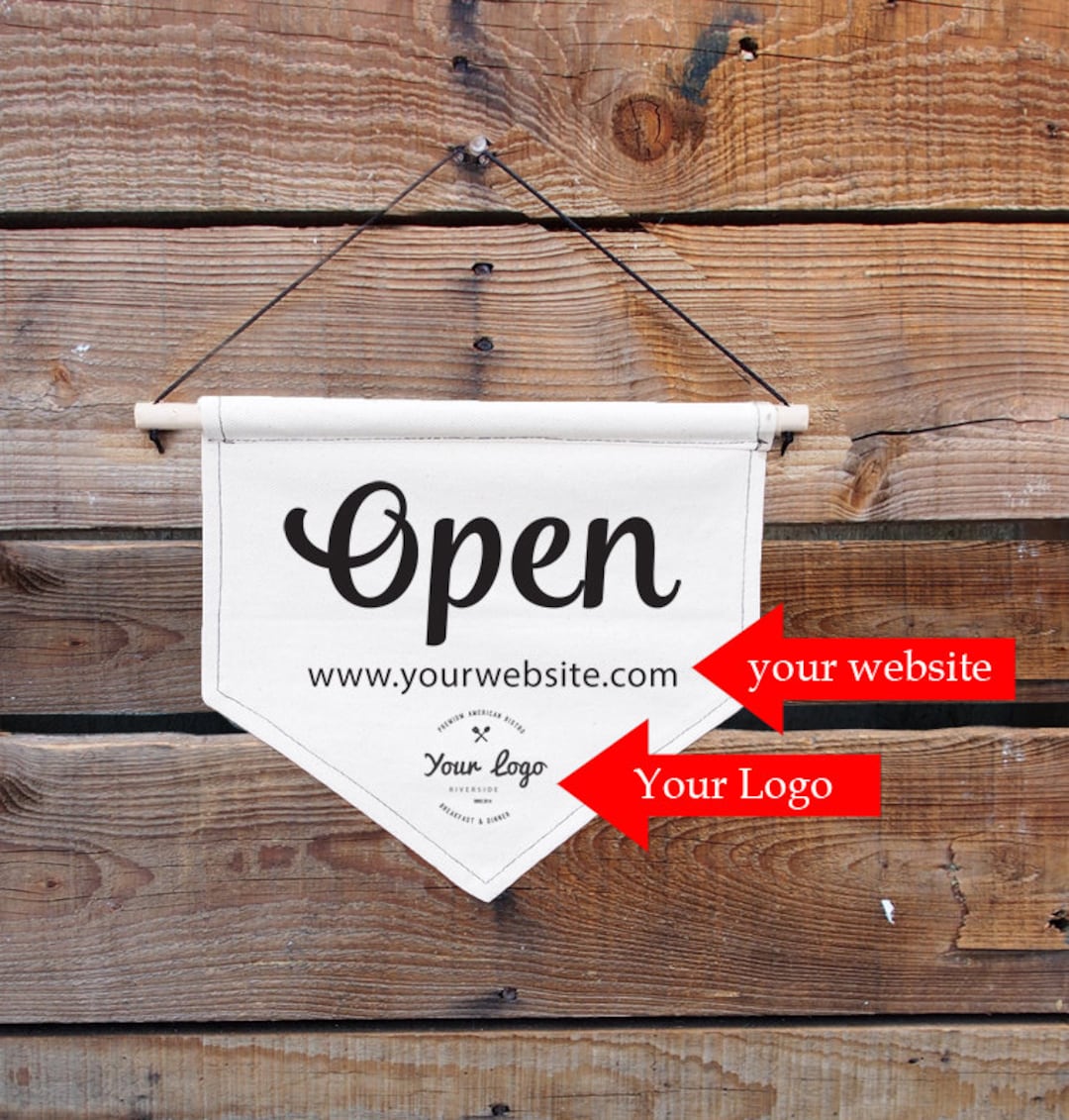 Open Sign, Open Closed Sign, Custom Open Closed ,canvas Sign With a ...
