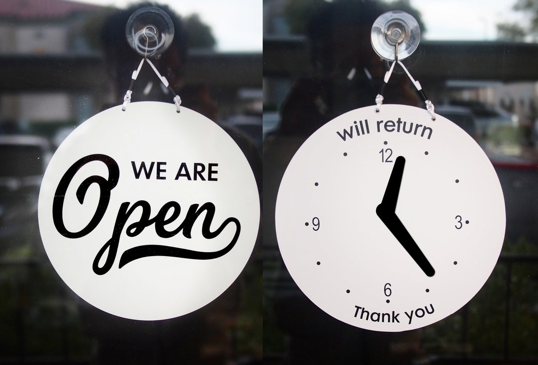 Two Sided Will Return/open Sign,open Sign,store Sign,magnetic Sign - Etsy