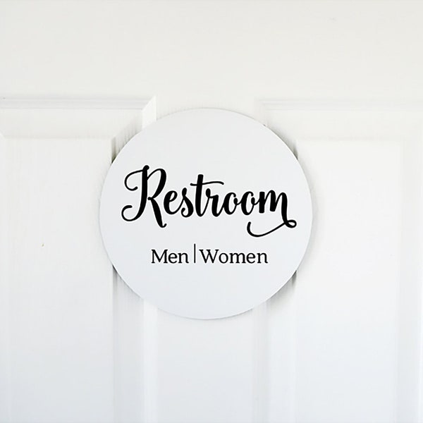 Restroom Signs - Etsy