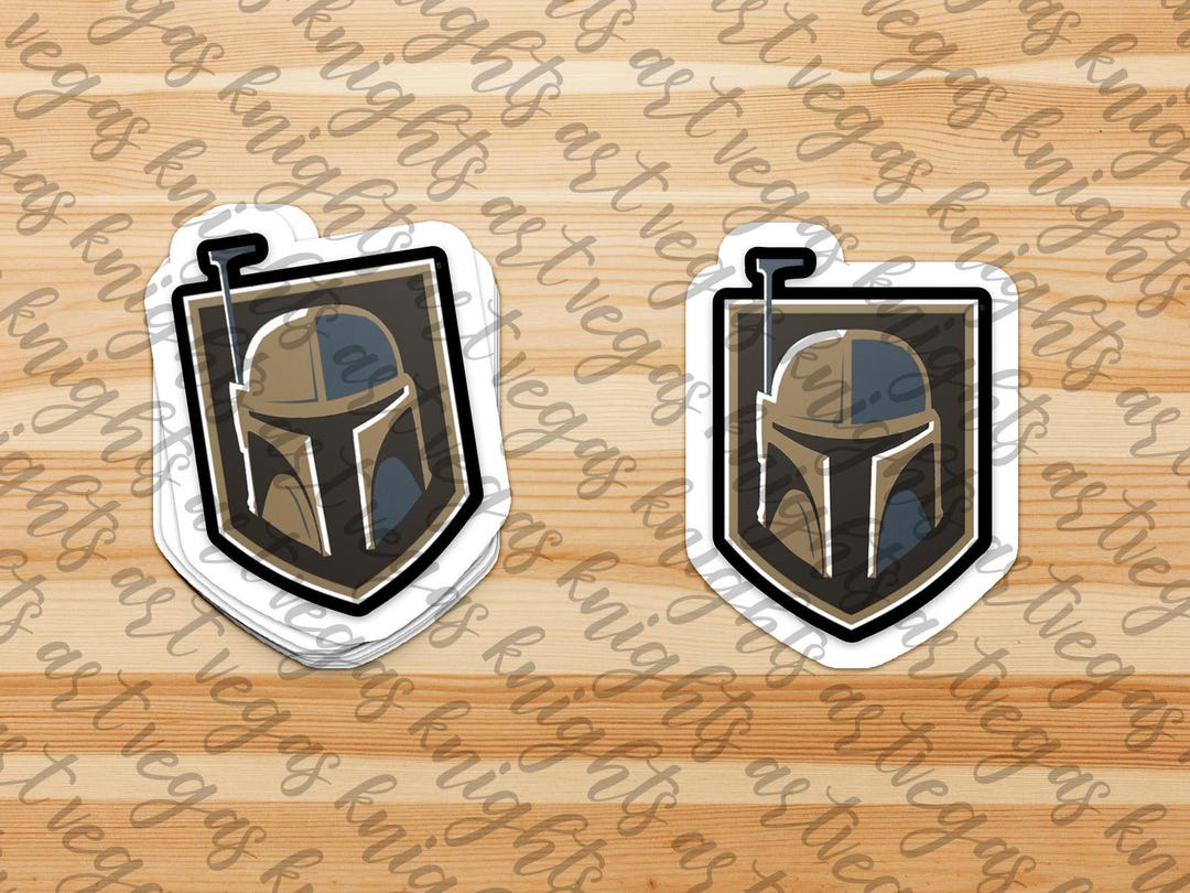 Vegas Golden Knights Mandalorian Sticker | VGK Fan Decal | Waterproof ...