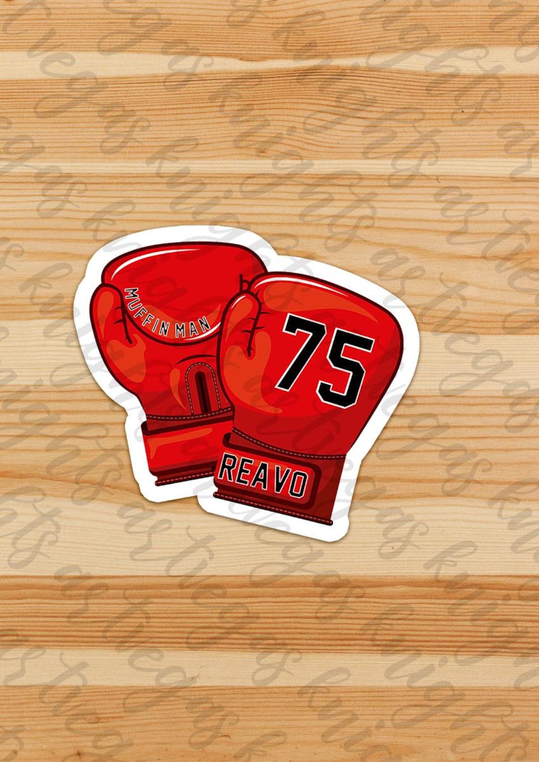 Vegas Golden Knights Hockey Sticker | Reavo 75 Muffin Man Boxing Gloves ...