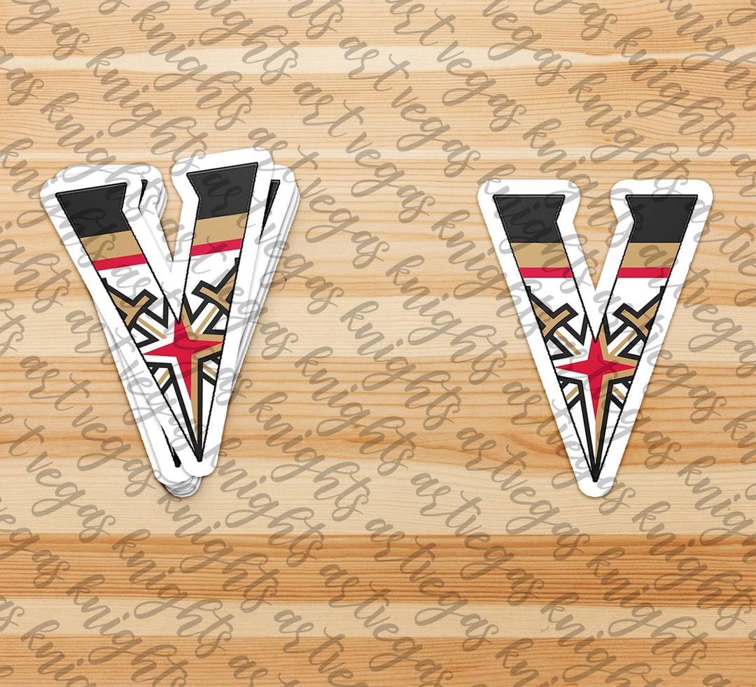 Vegas Golden Knights V Logo Sticker | Alternate Logo Design ...
