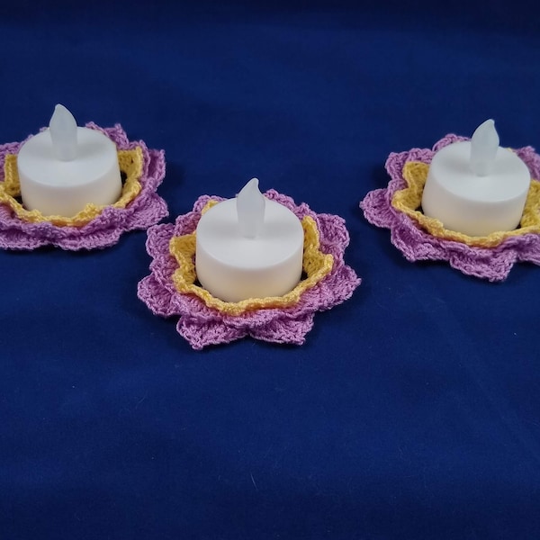 Crochet Tealight Holder - Etsy